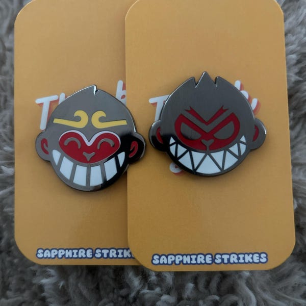 LMK: Sun Wukong and Macaque Logo | Enamel Pin - Etsy