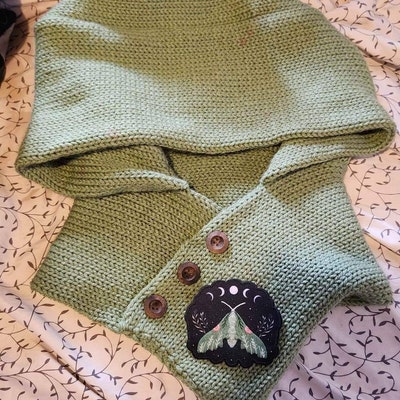 Elvira Hooded Cowl Sentro/addi Circular Knitting Machine Pattern PDF - Etsy