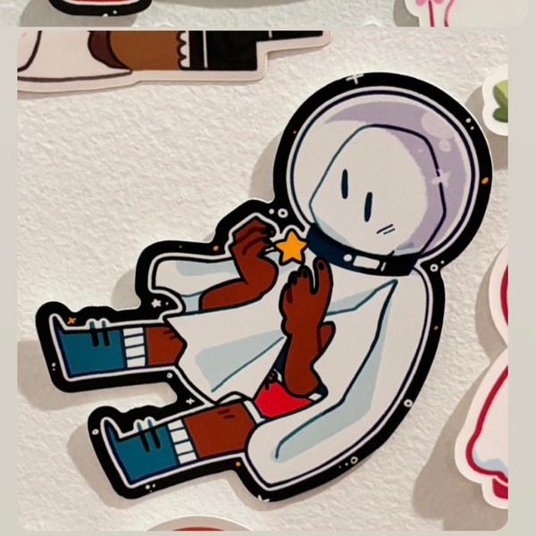 Cute Space Ghost Waterproof Sticker Set! V5 - Etsy