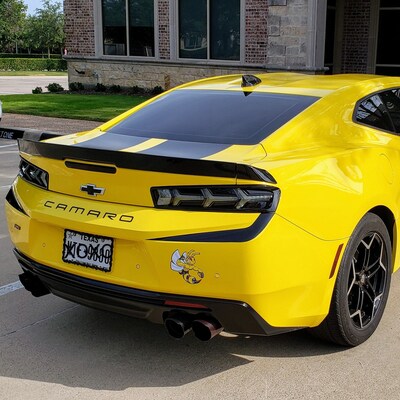 Glossy Black Rear Bumper Letters for Camaro 1992-2002 ABS Plastic ...