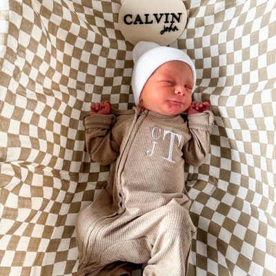 Boys Monogrammed Romper, Baby Boy Outfit, Preppy Boys Outfit, Boys ...