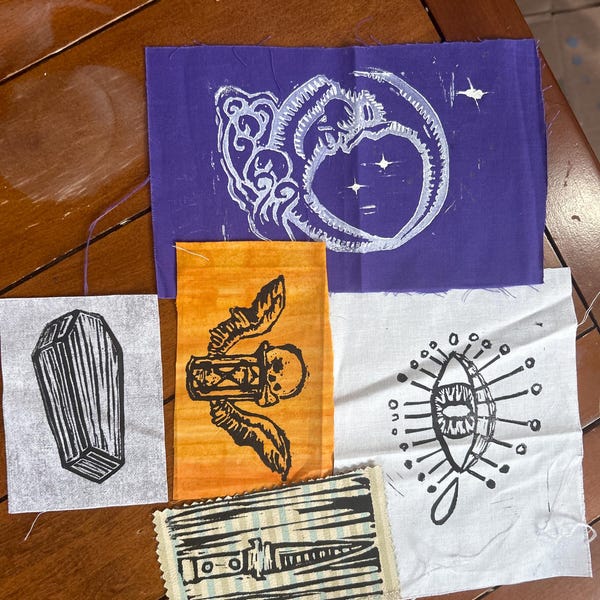 Our Resistance Will Outlast the Empire Hand Block Printed OOAK Orange Patch - Etsy