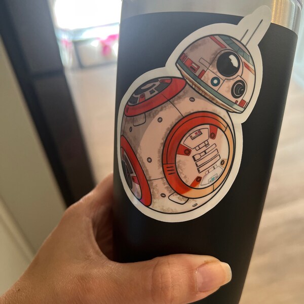 Cute English Bulldog Pup Riding a Surfboard, Flowers, Die-cut Sticker ...