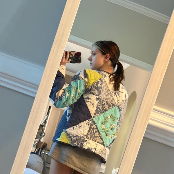 Quilted Jacket Sewing Pattern, Quilt Patchwork Jacket Sewing Pattern, Quilted Coat, PDF Pattern ...