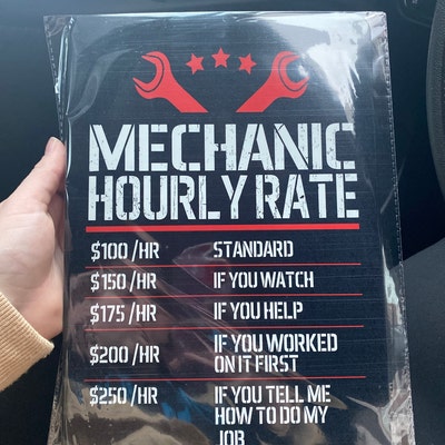 Mechanic Rules Metal Sign, Indoor/outdoor Metal Signs, Garage Gifts ...