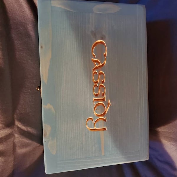 Personalized Memory Box With Lock, Beautifully Engraved Wooden Keepsake ...