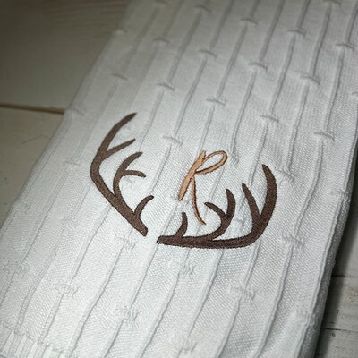 Vintage Deer Antler Embroidery Design AAEW - Etsy