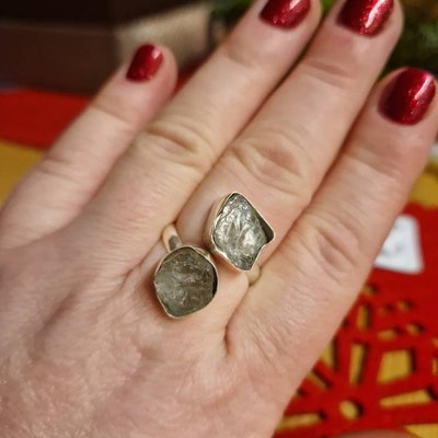 Oyster Copper Turquoise Ring, Dainty Ring, Statement Ring, Women Ring ...