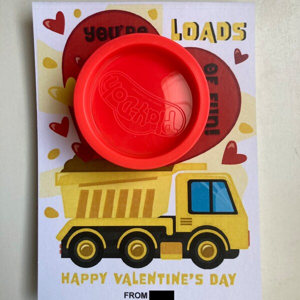 Play-doh Valentines Gift Card Printable Class Valentine Day Gifts Non ...
