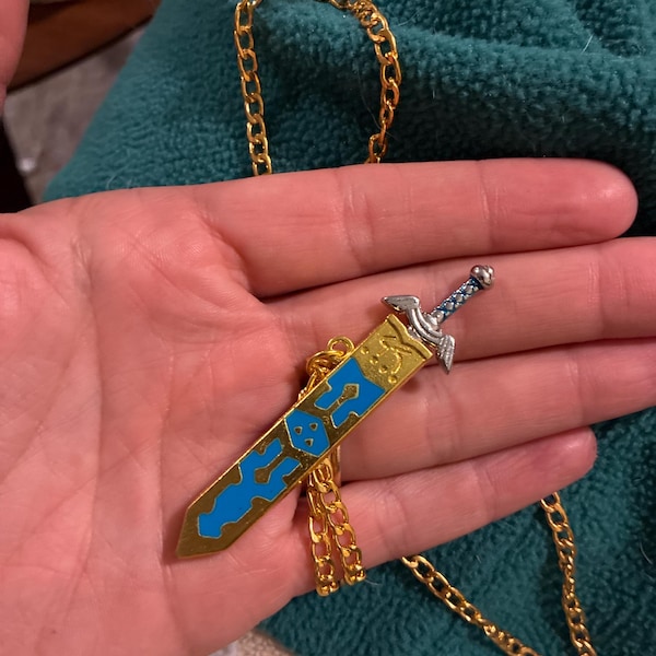 Legend of Zelda Removeable Master Sword Necklace - Charm / Pendant ...