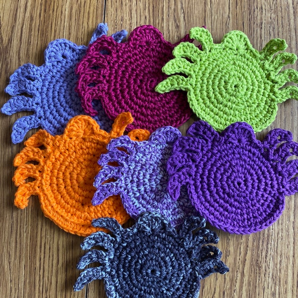 Spider Coaster - Crochet Coaster Pattern - Crochet Spider Coaster ...