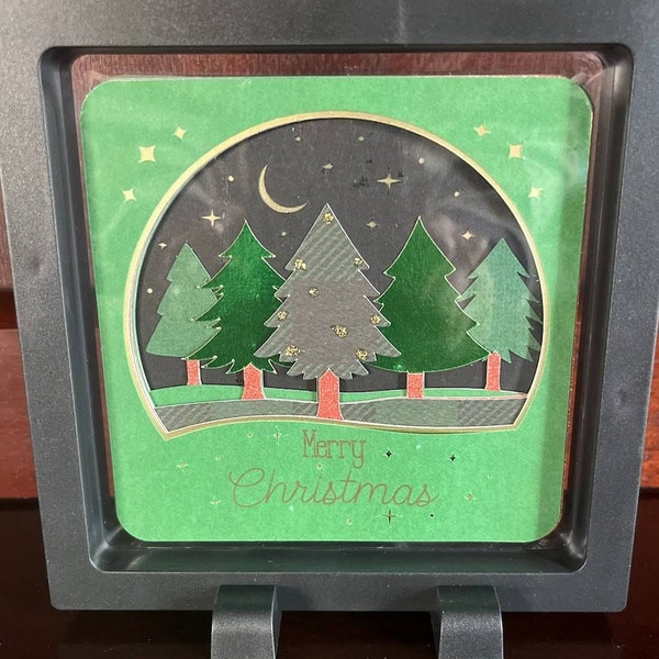 3D Wedding Tree Shadow Box With Custom Words, Valentines Day Heart Shadow Box, Always & Forever ...