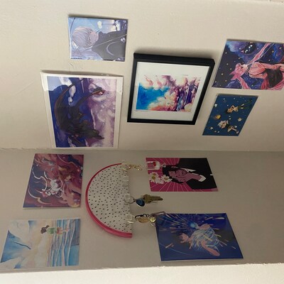 Hand Painted Ceramic Blood Orange Slice Key Holder, Unique Wall Storage ...