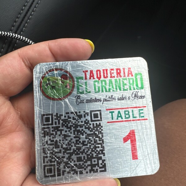 Scan to View Menu | QR Code Menu Sign | QR Code Menu Sticking on Table ...