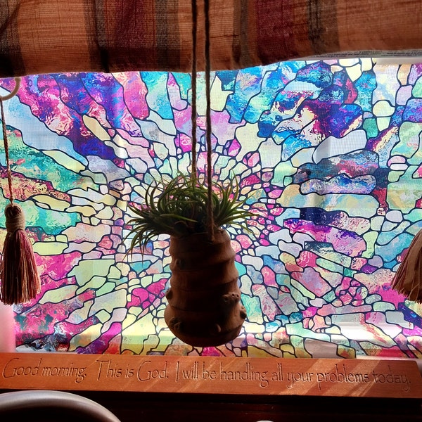 Stained Glass Design Art Lighthouse Painting Gift-wall Hangings-stain ...