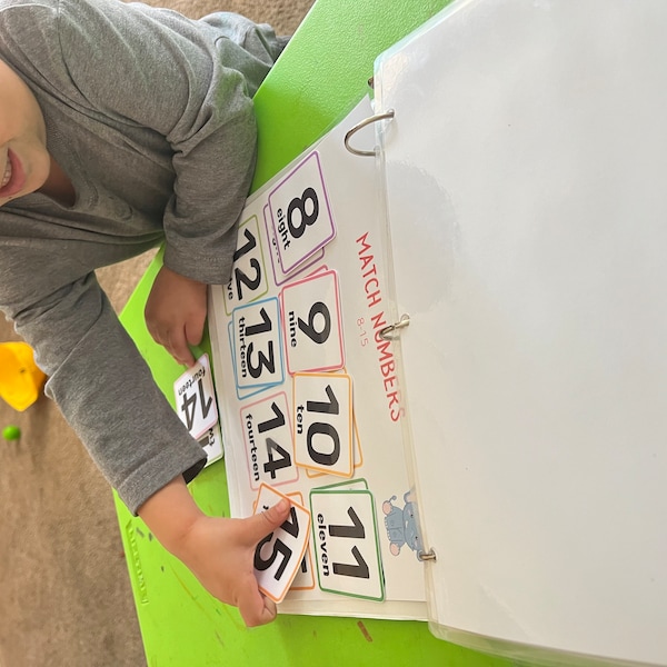 Toddlers First Educational Busy Book. Personalized Learning Binder ...