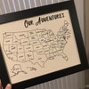 USA Map With Push Pins to Track Travels, Our Adventures Travel Map ...