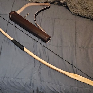 Functional Longbow Made of PVC Pipe, Hunting Bow With Deluxe Finish - Etsy