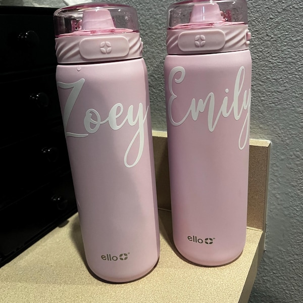 Custom Cursive Name Stickers | Water Bottle Sticker | Laptop Sticker ...