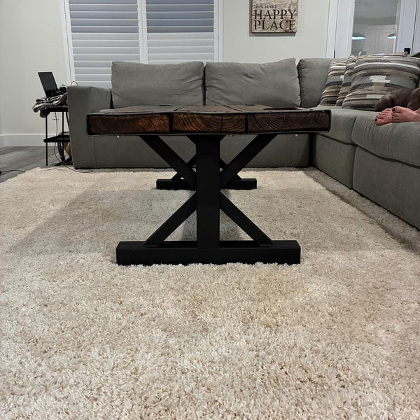 X-shaped Metal Table Base - Custom Made in U.S.A - Etsy