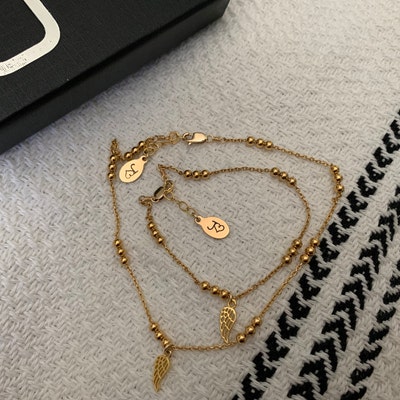 Mommy and Me Anklet Set, Gold Matching Anklets, Silver Matching Anklets ...