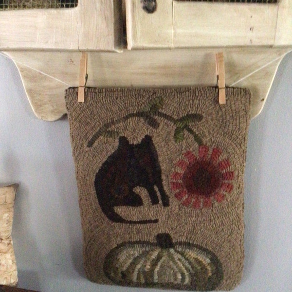 Rug Hooking Beginner Pattern/redware Posies/paper Pattern/primitive Rug ...