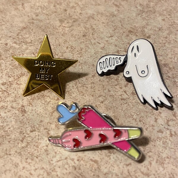 Funny Pins You Rock Hard Enamel Pins Rock Pins Cute Puns Rockhound Pin ...