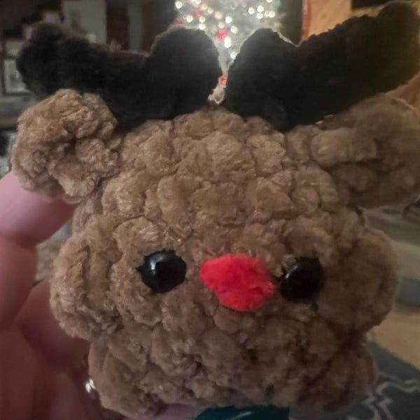 Mini Rudolph Reindeer | NO SEW Crochet Pattern | Quick and Easy 20 ...