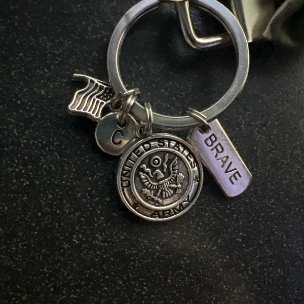 US Army Keychain, Gift for Army, Gift for Veteran, Military Gift ...