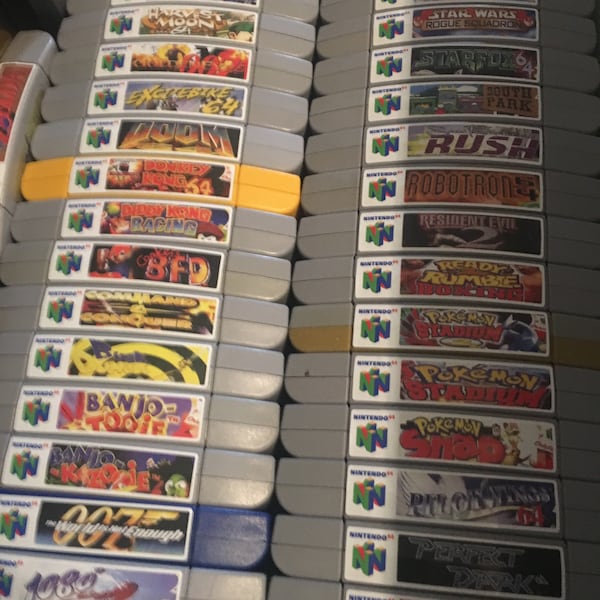 Nintendo N64 End Labels -includes Full Library - Etsy
