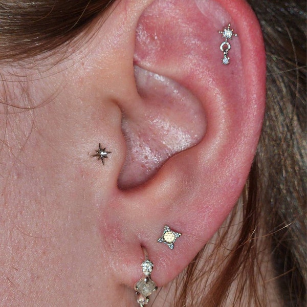 316L Surgical Steel Push Pin Replacement Flat Backing, Flat Back ...