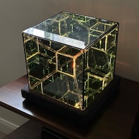 Tesseract Hypercube Infinity Mirror Art Sculpture Made to Order - Etsy ...