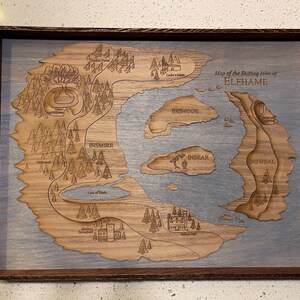 Topographic Map of Westeros Game of Thrones Medium - Etsy