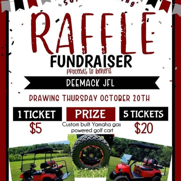 Raffle Ticket Fundraiser Flyer, Editable Raffle Fundraiser Template ...