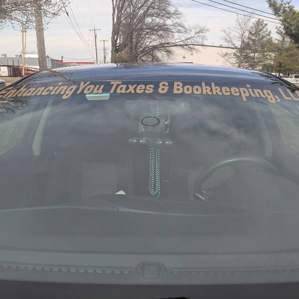 Custom Car Windshield Vinyl Decal Banner Sticker - Etsy