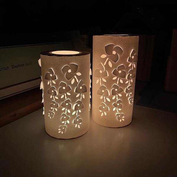 DIY Blossom Luminaries Template SVG and PDF Files for Download - Etsy