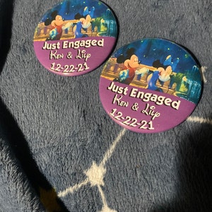 Disney Just Married Pins-disney Buttons Disney Pins Tiana | Etsy