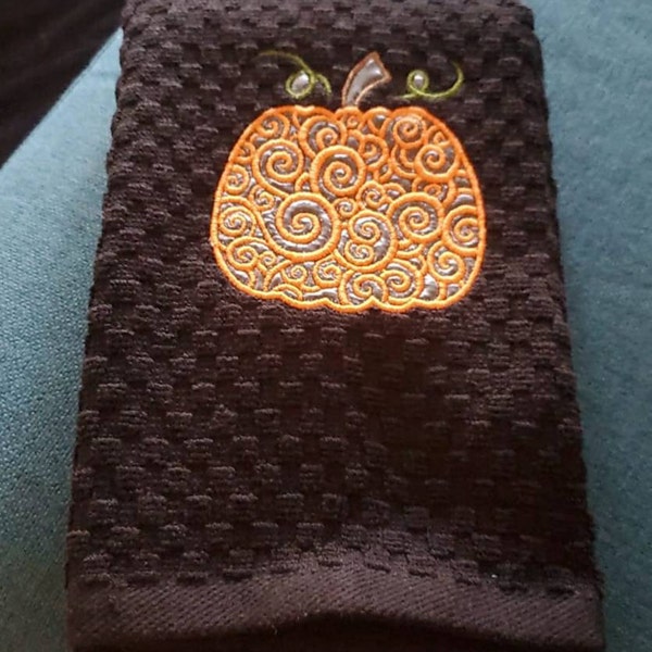 Pumpkin Hand Towel - Thanksgiving Hand Towel - Fall Decor Towel ...