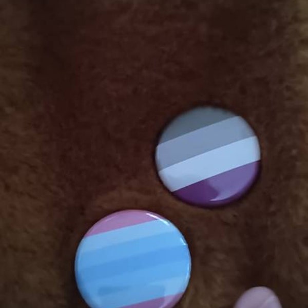 Asexual Ace Pride Flag Pin Badge Pinback Button ~ 1" Pin 1.5" Pin 2.25 ...