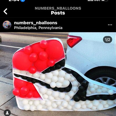 Sneaker From Balloons, Shoe Mosaic From Balloons, Decor Ideas, Mosaic ...