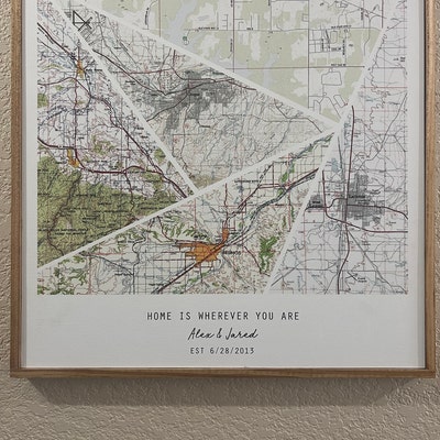 Celebration of Life in Loving Memory Sympathy Grief Map Art - Etsy