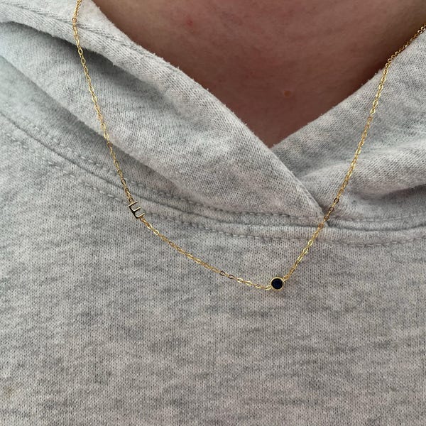 Gold Necklace, Solid Gold Chain, Tiny Gold Chain, Dainty Gold Chain ...