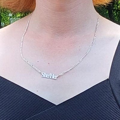 Latina Necklace, Latina Nameplate Necklace, Latina Old English Necklace ...