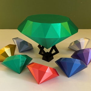 Sonic Chaos Emeralds Papercraft