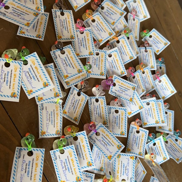 Print at Home Square Cruise Duck Tags, Oh What Luck, Cruise Rubber Duck ...