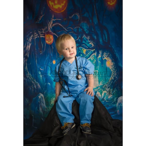Monogrammed Kids Scrubs, Personalized Doctor Outfit - Etsy