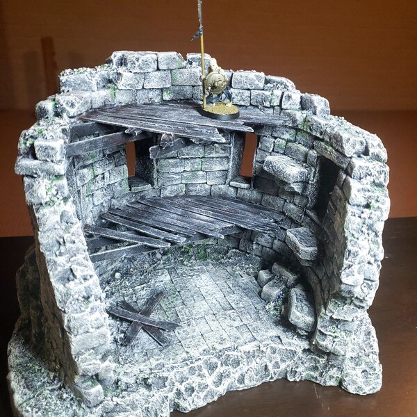 Miniature Stone Cottage for Dnd | Handmade Fantasy Diorama | Tabletop ...