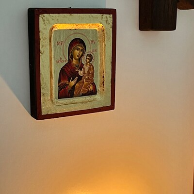 Triptych Orthodox Table Icon,with the Holy Family and the Annunciation ...