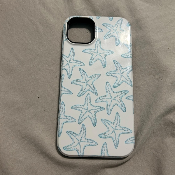 Beachy Sea Star Pattern Phone Case Coastal Tropical Case Cute & Preppy ...