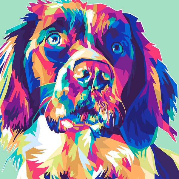 Personalized Pet Portrait Pop Art. Dog Portrait, Cat Portrait - Etsy